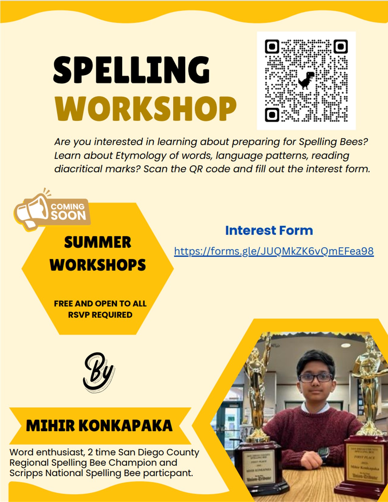Spelling Workshop | San Diego Public Library